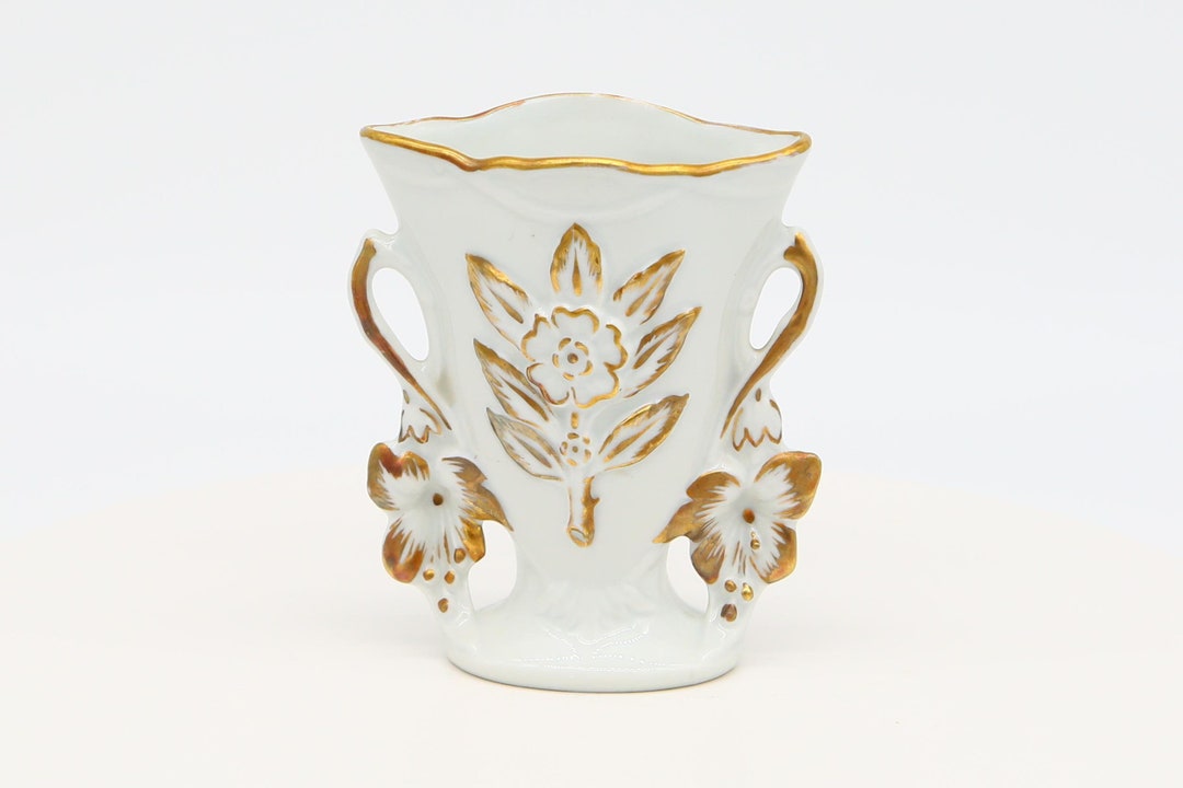 Porcelain Vase With Golden Pattern, Limoges, France - Etsy
