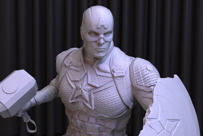 Captain America 3d Print STL File for 3D Printing3d Digital - Etsy