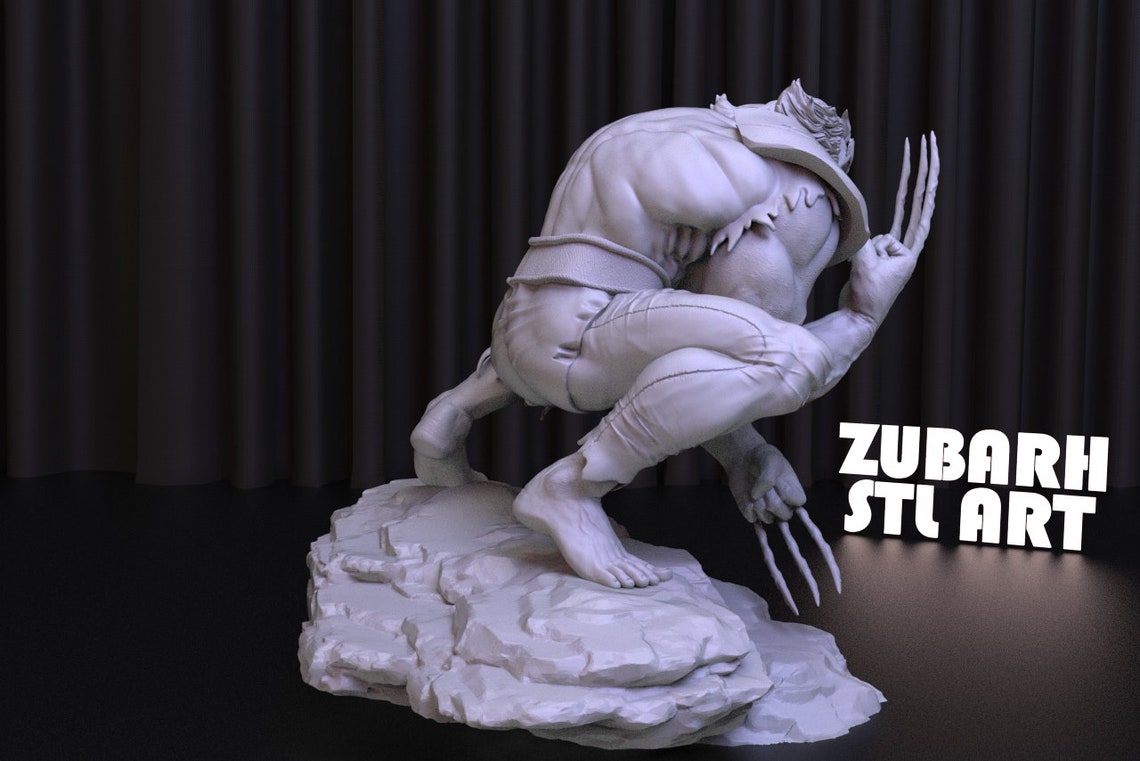 Wolverine Marvel STL File 3D Movie Printed STL Downloadable - Etsy