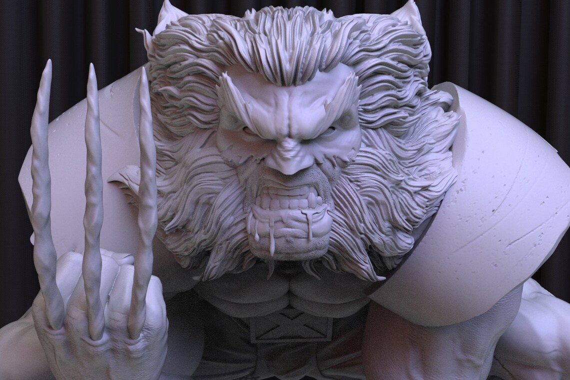 Wolverine Marvel STL File 3D Movie Printed STL Downloadable - Etsy