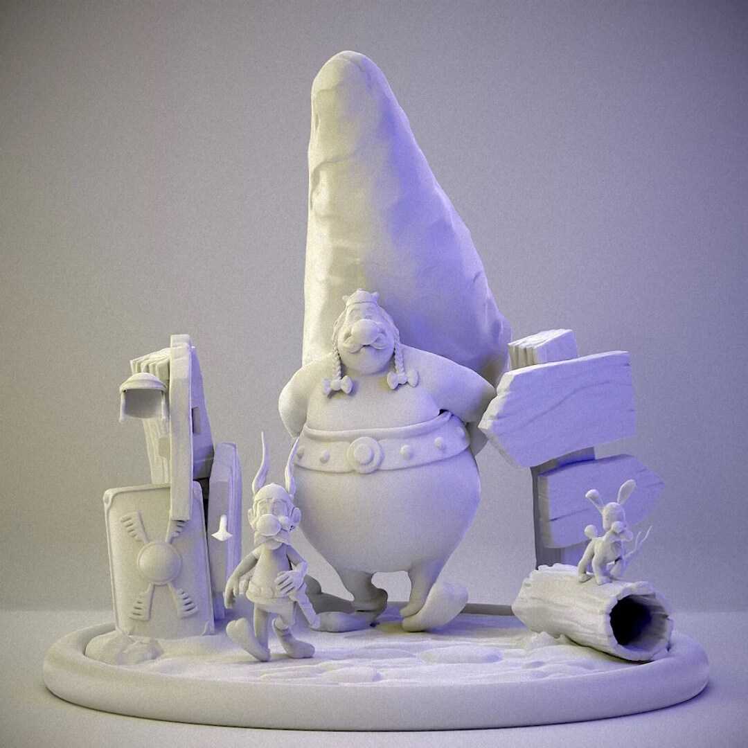 Asterix and Obelix 3D Print STL File for 3D Printing3d - Etsy