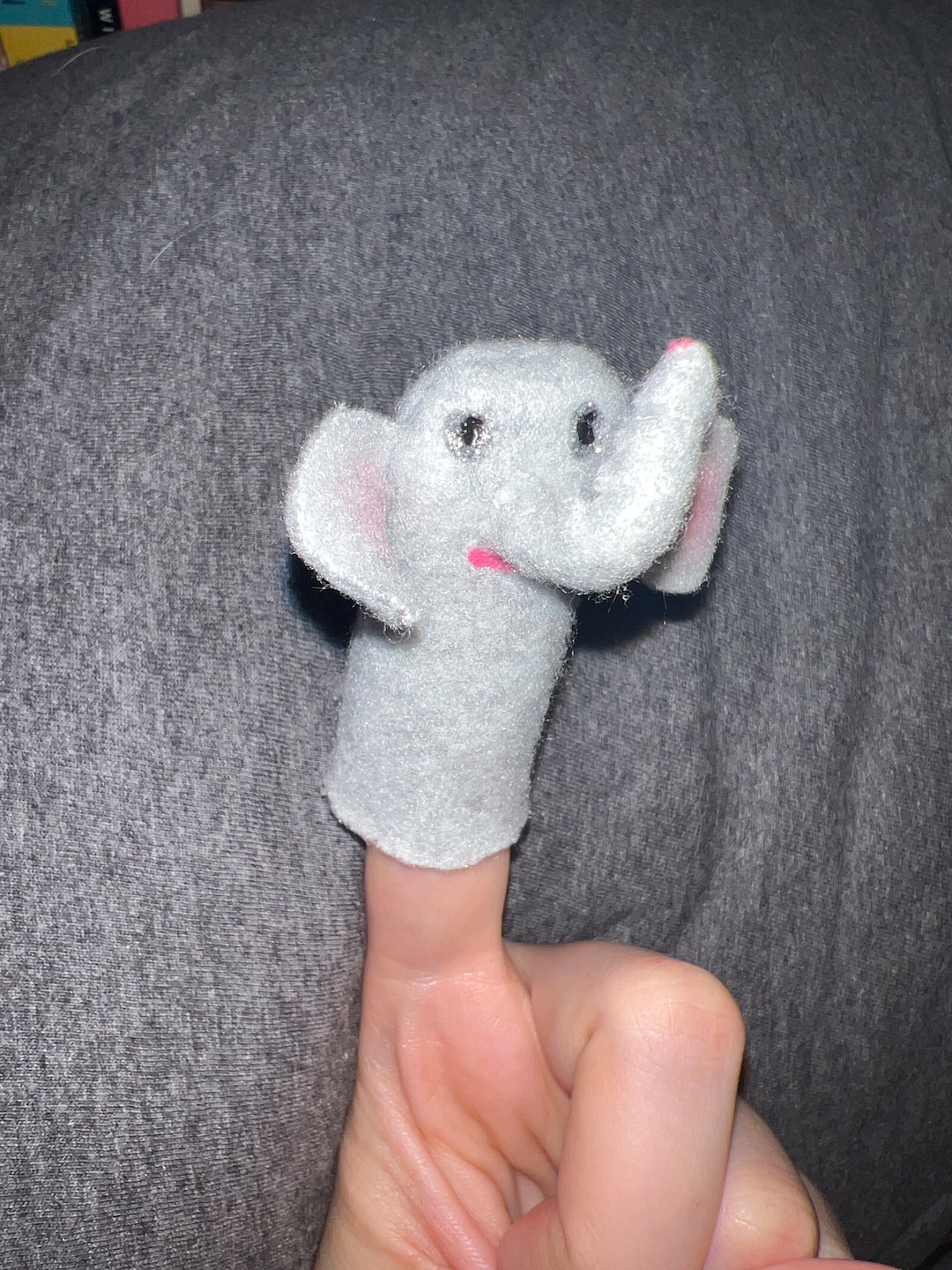 Elephant Finger Puppet - Etsy