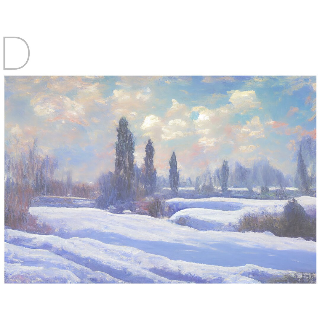 Impressionism a Modern Art Movement, Snow Landscape, Direct ...