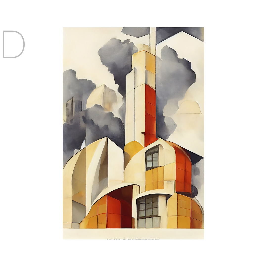 Precisionism a Modern Art Movement Buildings Direct Download - Etsy