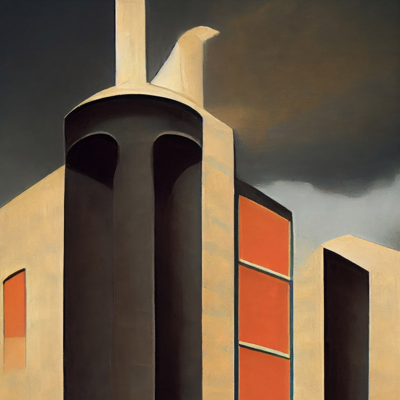 Precisionism Art Movement Architecture Direct Download - Etsy