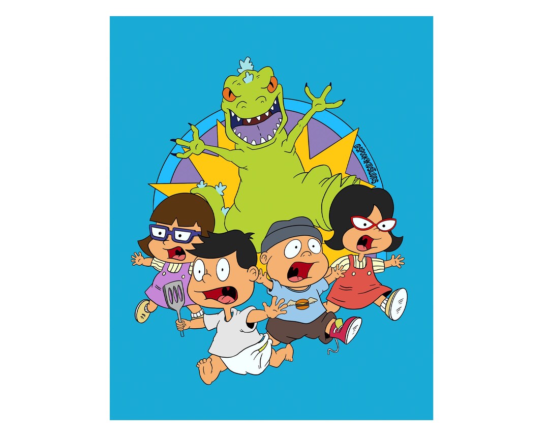 Bob, Linda, Teddy and Gale Rugrats Wall Art Print | Bobs Burgers and ...