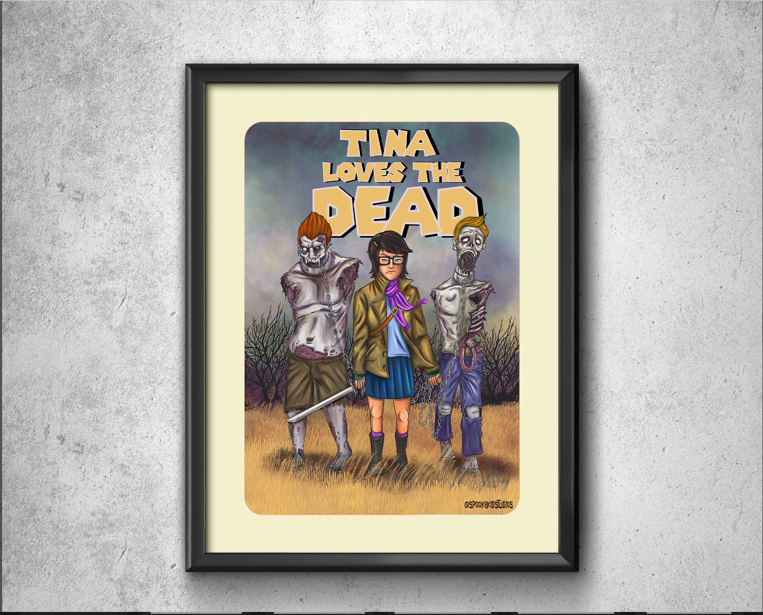 Bob's Burgers and the Walking Dead Crossover Tina Loves - Etsy