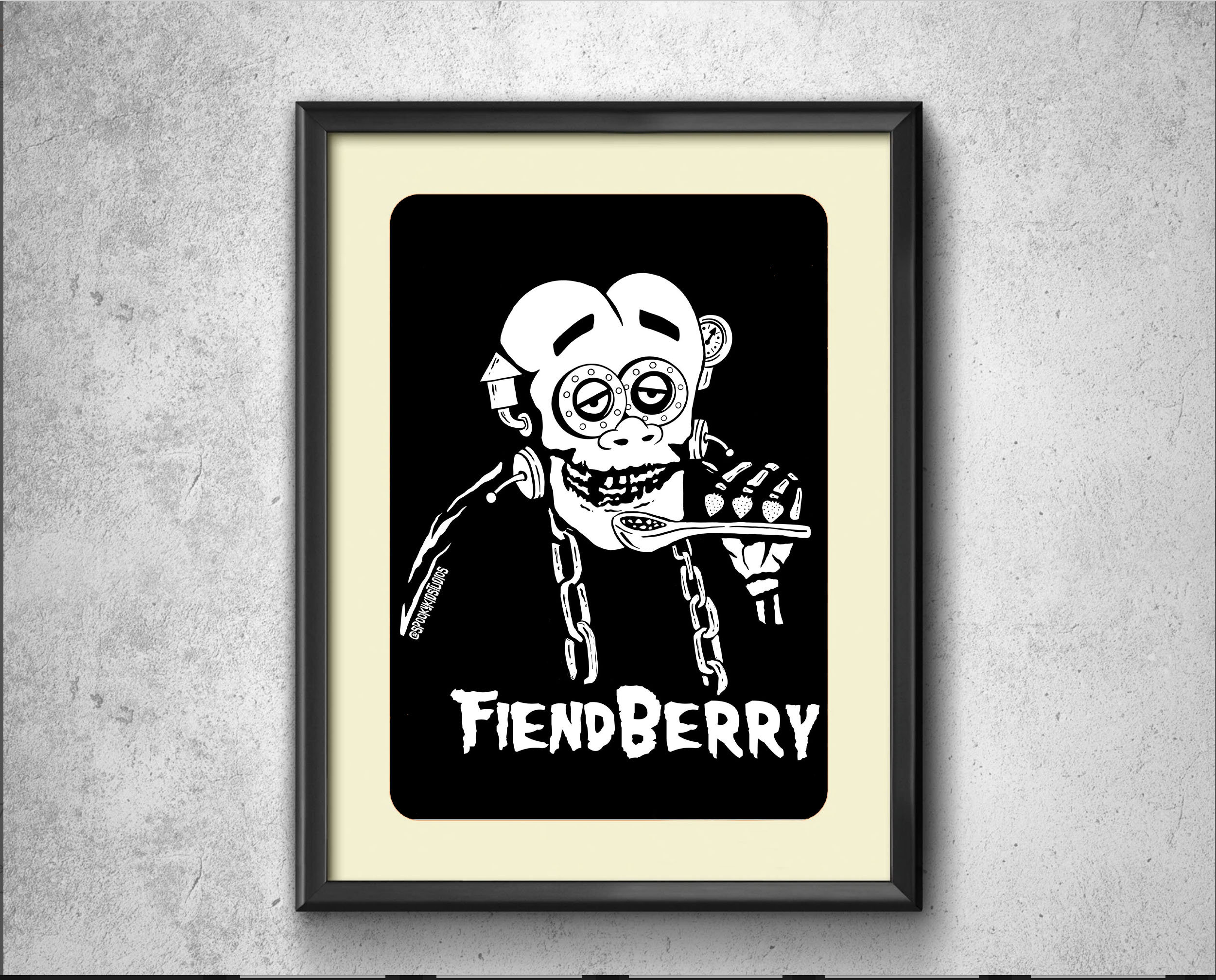 Frankenberry Fiendberry Wall Art Print Misfits Horror Punk - Etsy