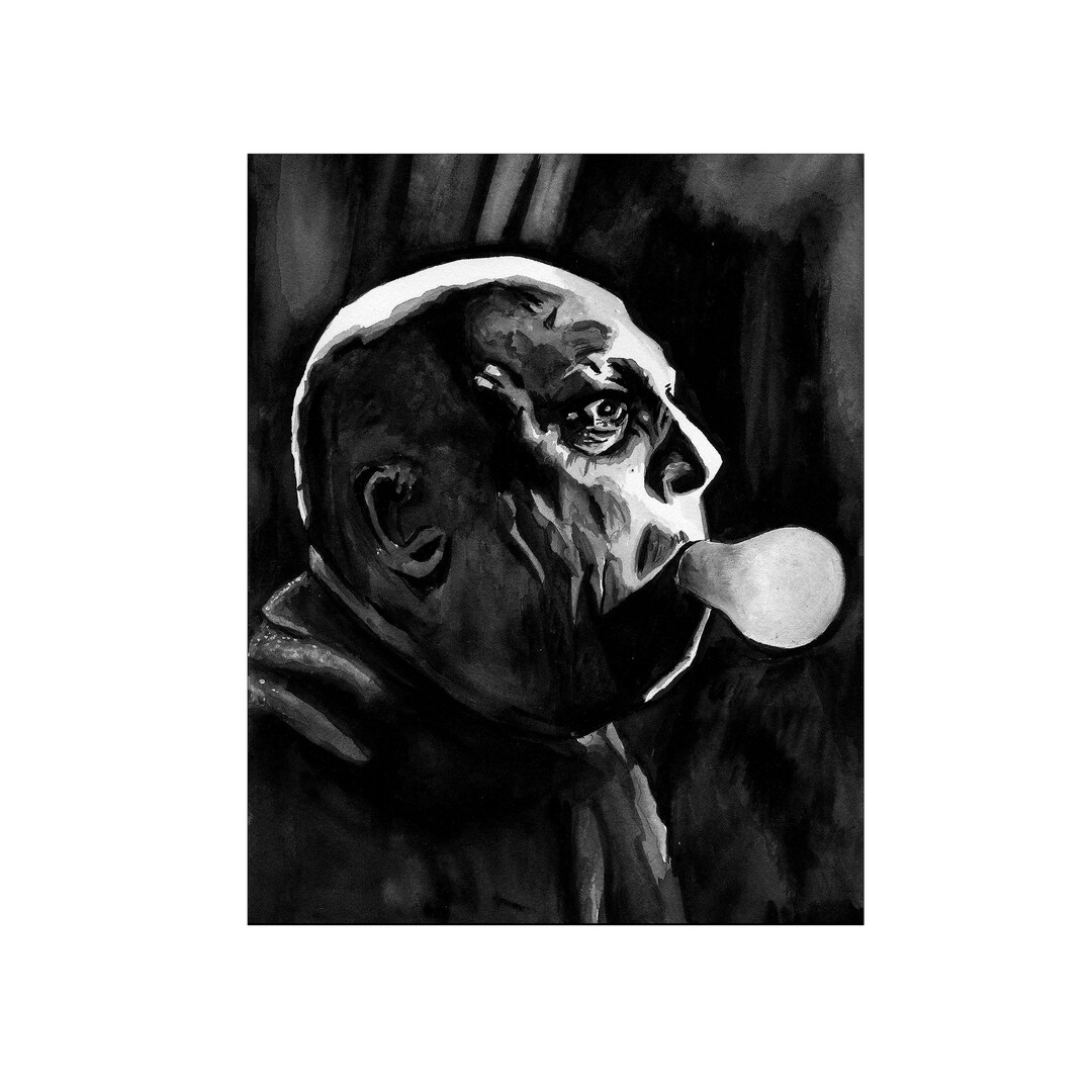 Addams Familyuncle Fester 12x16 Black and White Wall Decor - Etsy