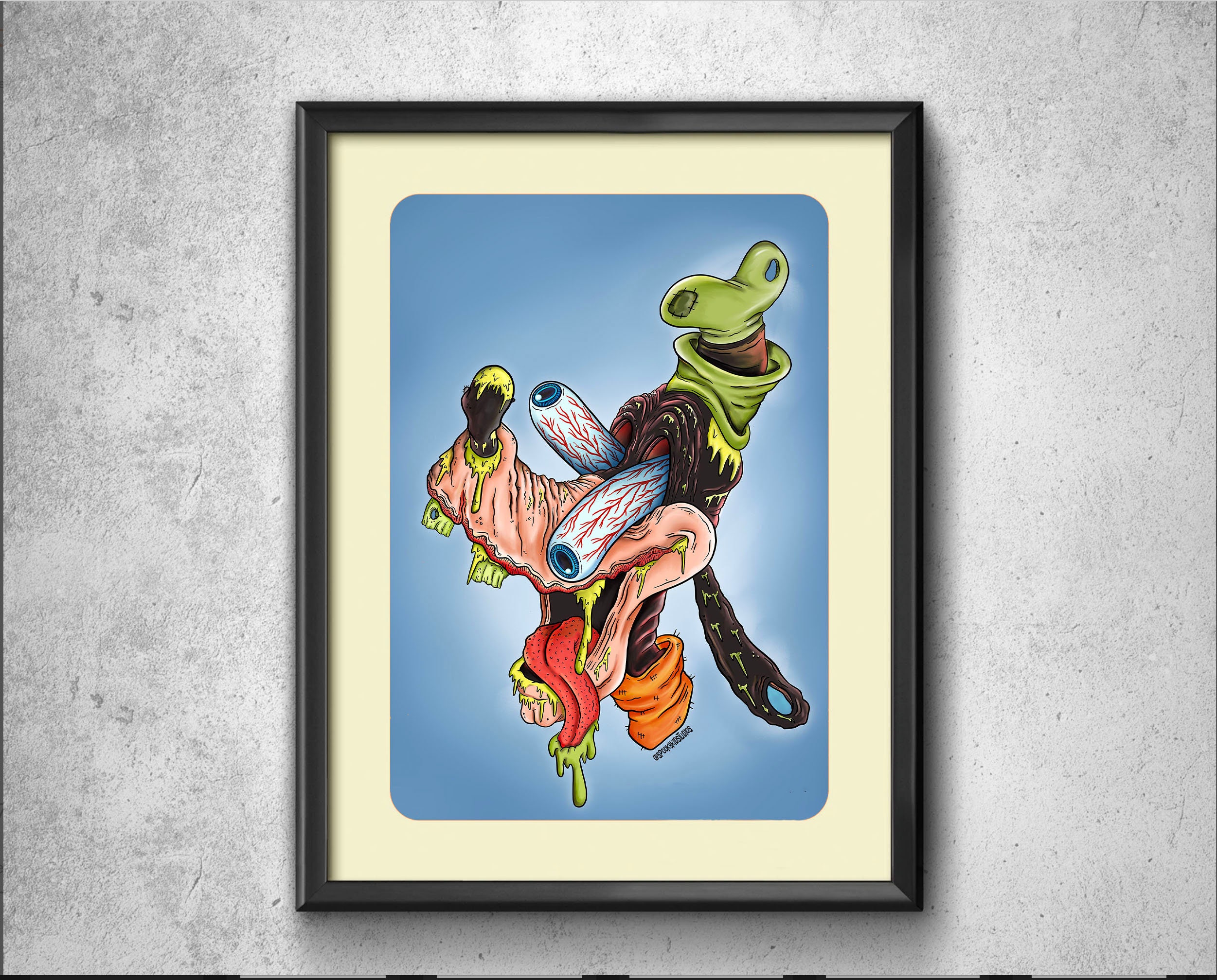 Goofy Fink Wall Art Print Rat Fink, Weirdos Creepy, Spooky Funny ...