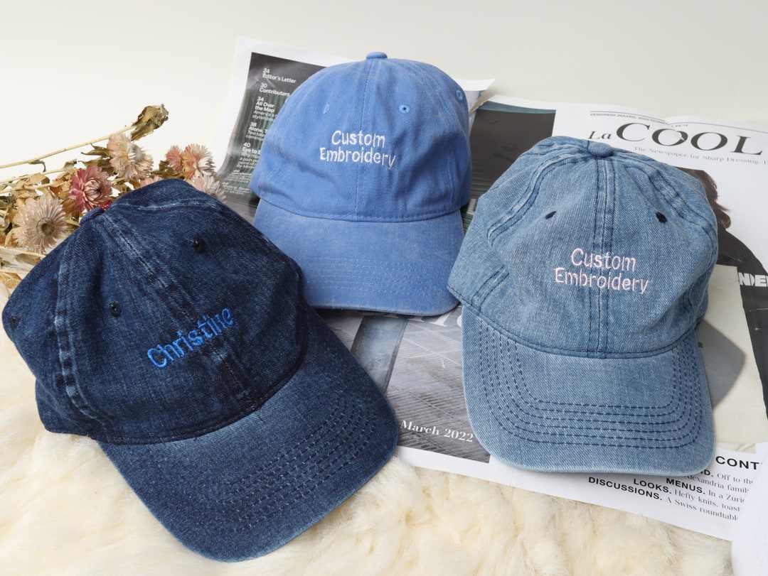 Custom Embroidered Washedhat, Single Girlcustom Hat Association Custom ...