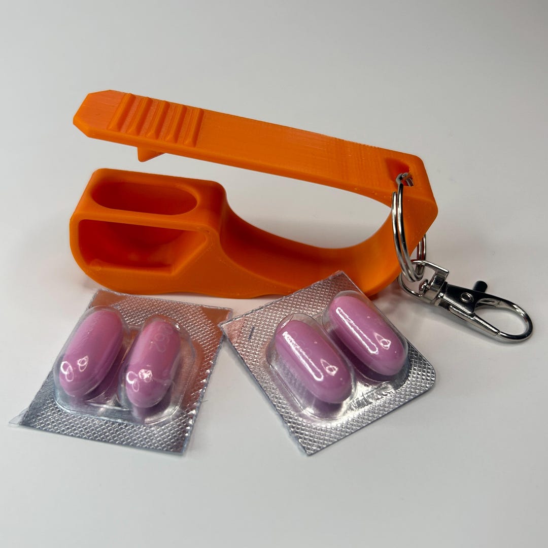 Blister Pack Popper (medication Opener) Keychain Version - Etsy