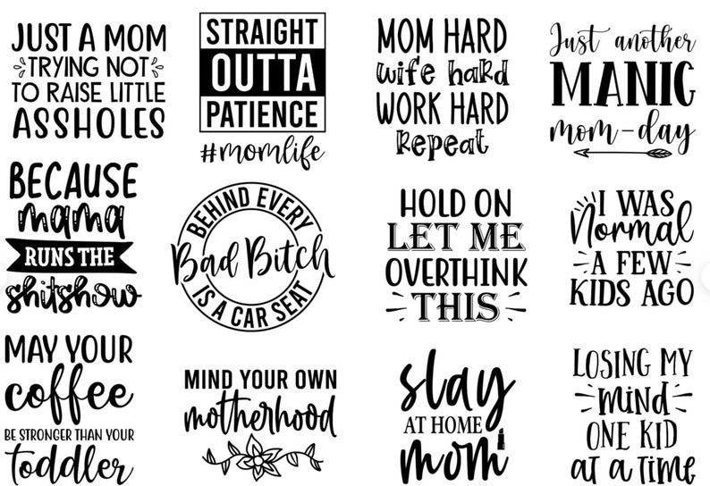 Funny Mom Sayings SVG - Etsy