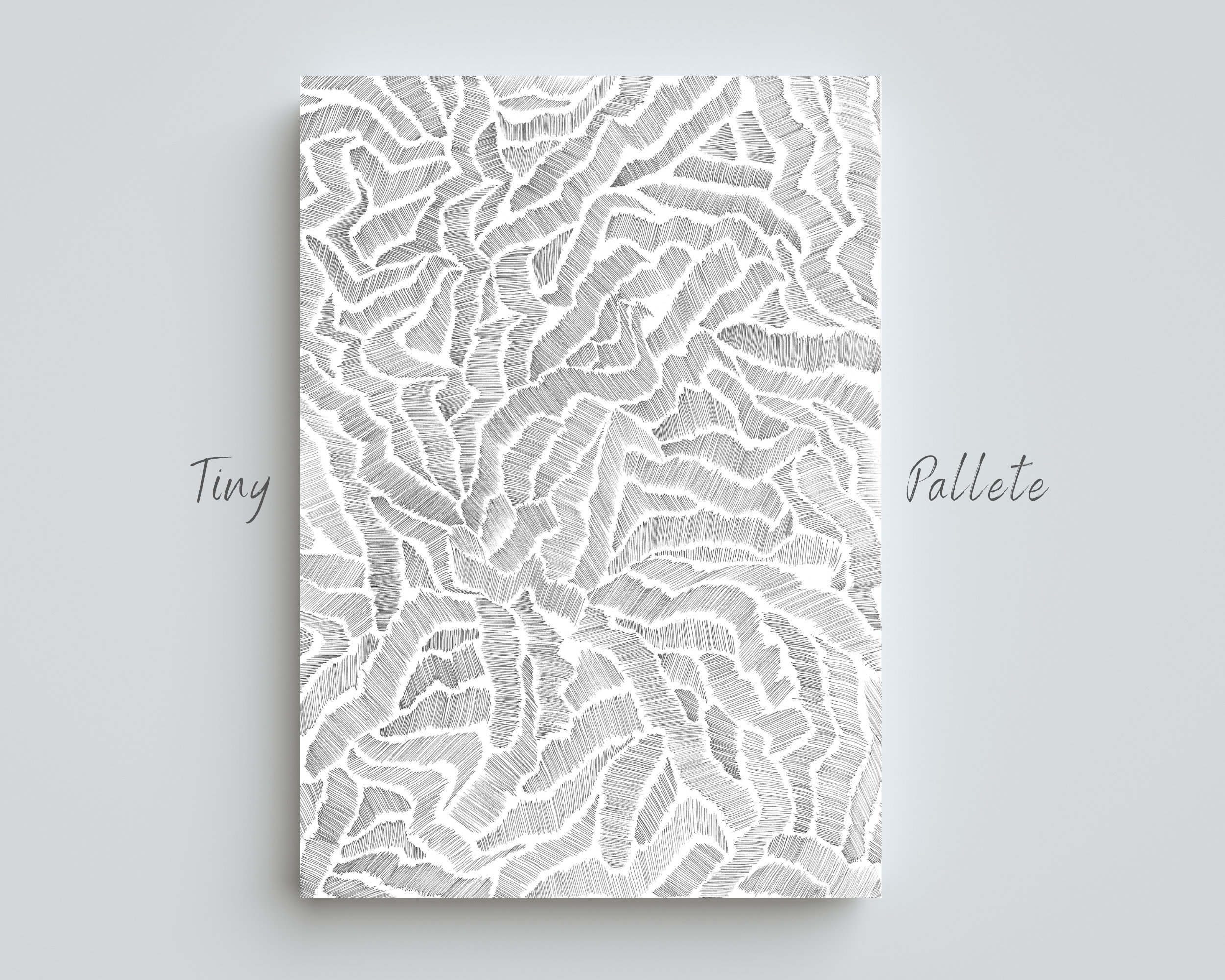 Fine Line Wall Art Minimal Line Print Ink Wall Decor Simple Art Print ...