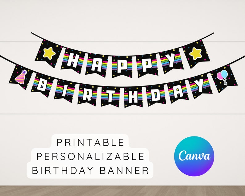 Charlie's Colorforms City Birthday Banner: Personalizable Party Decor ...