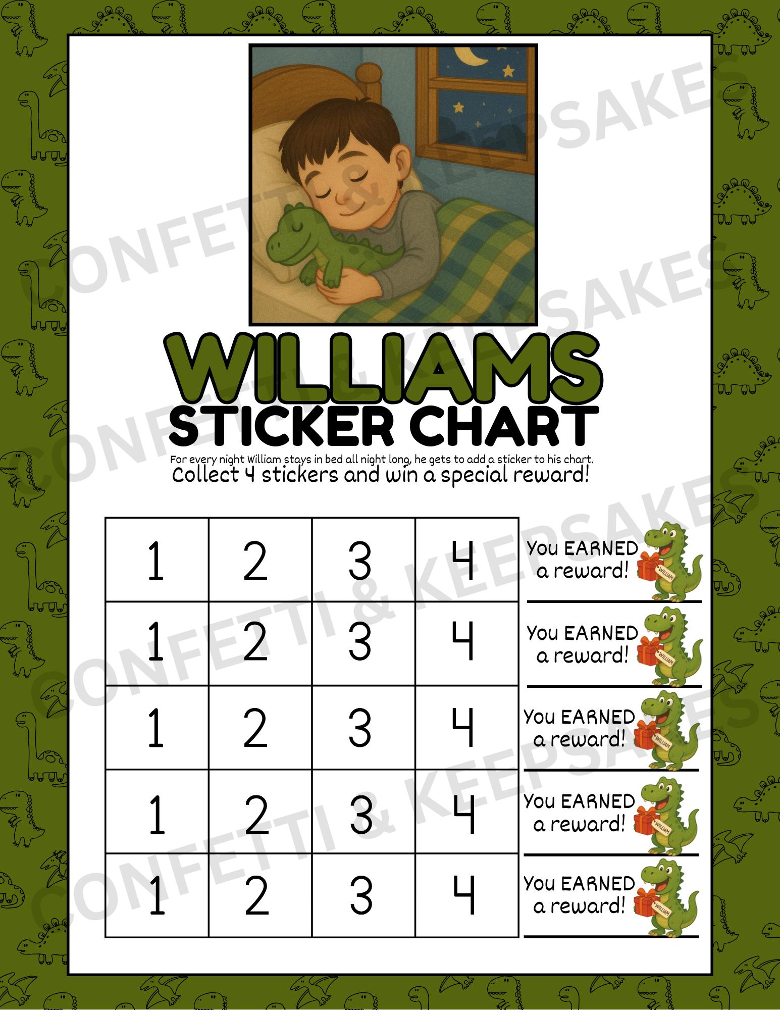 Sleepy Time Sticker Chart – Help Toddlers Stay in Their Own Bed ...