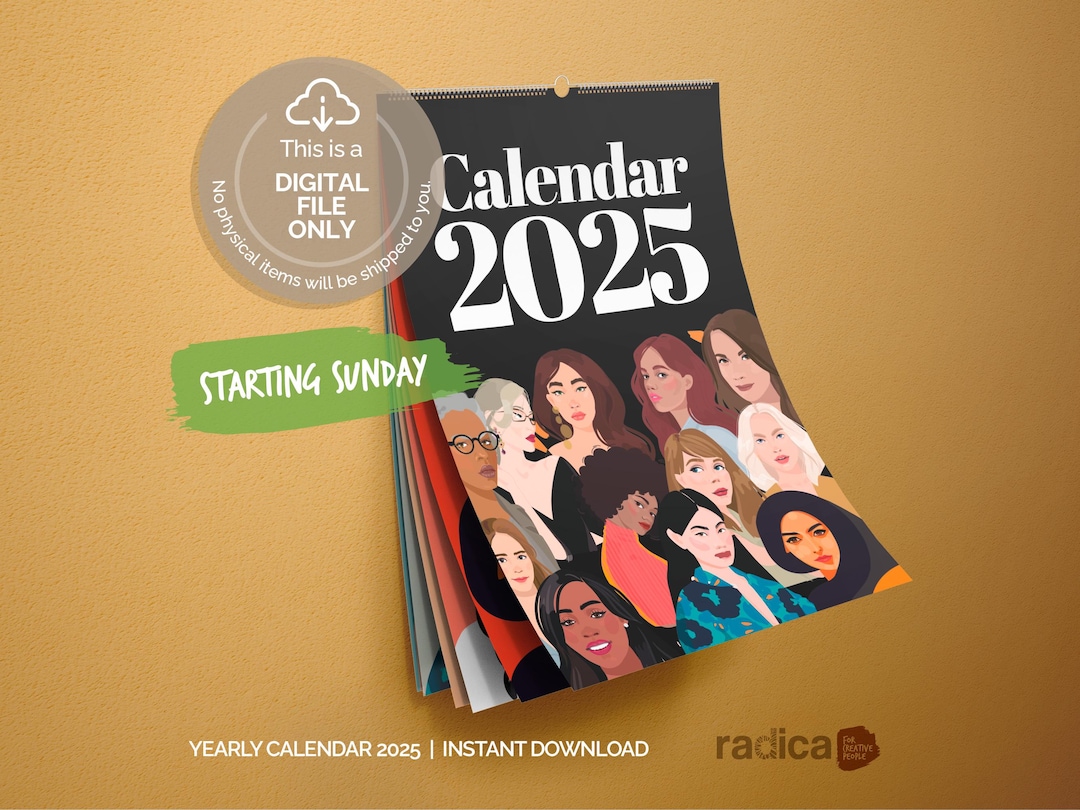 Feminist Calendar 2025, Minimalist Art, Empowered Women Quotes, Self ...