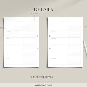 Yearly Tasks, Yearly to Do List, Yearly Planner, Annual Planner, A4/a5 ...