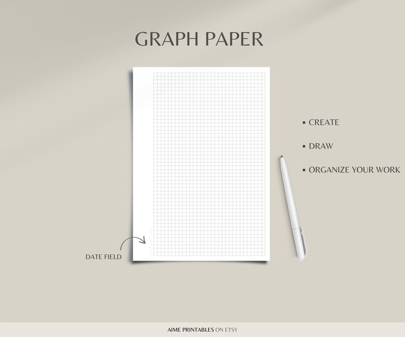 Notebook Paper Pages Printable | Graph Paper, Lined Ruled Note Taking ...
