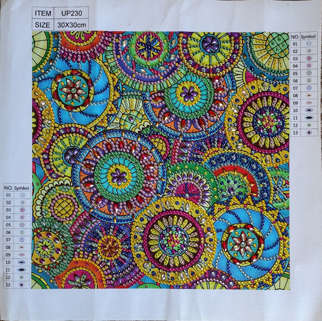 Mandala - Completed Diamond Art Painting - Etsy