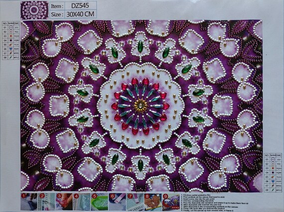 Mandala Completed Diamond Art Painting - Etsy