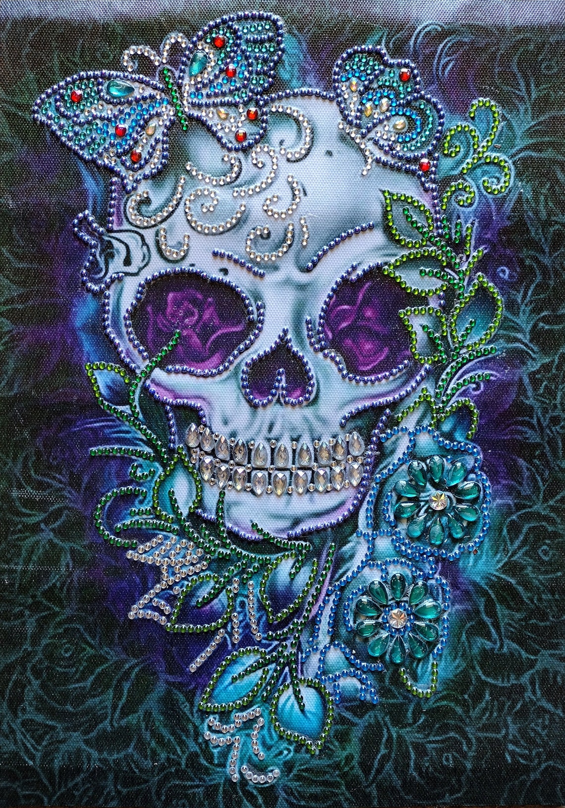 Skull Completed Diamond Art Painting - Etsy