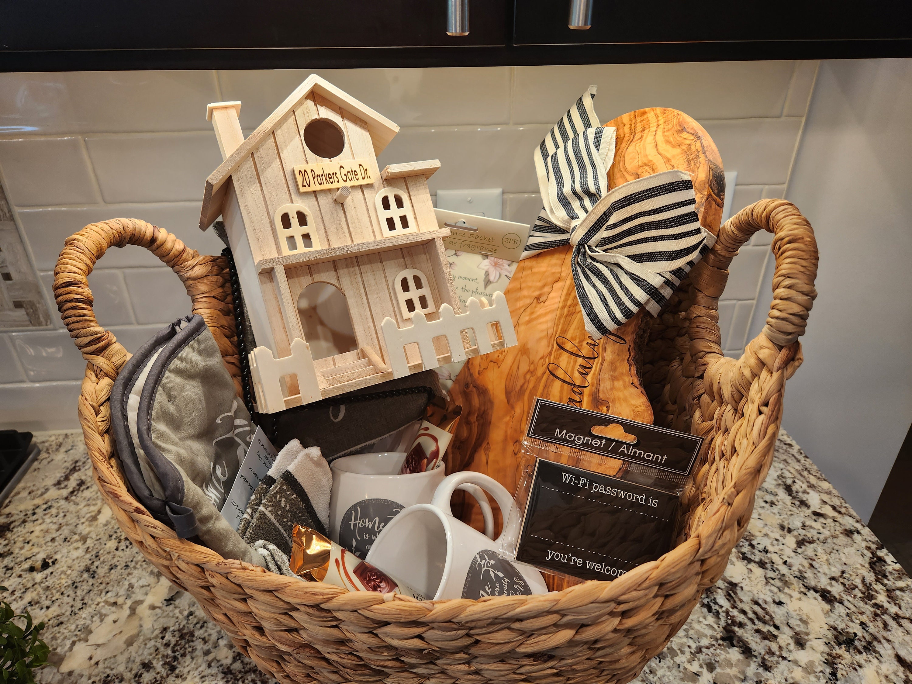 Luxury Personalized Housewarming Gift Basket | Real Estate Charcuterie ...