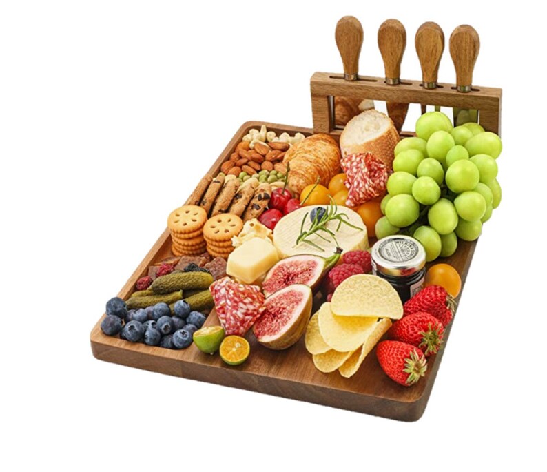 Charcuterie Adult Lunchable Acacia Cutting Board, Custom Acacia Cutting ...