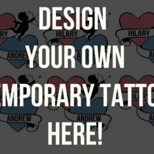 Custom Temporary Tattoos A5 Sheet Full of Your Own Tattoo - Etsy