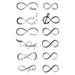 Sheet of Realistic Infinity Symbol Temporary Tattoos Cute - Etsy