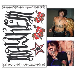 Fake Tattoos Inspired by a Tommy Lee and Pammy Couple | Ships From USA ...