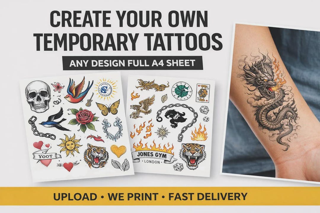Customize Your Own Fake Tattoo