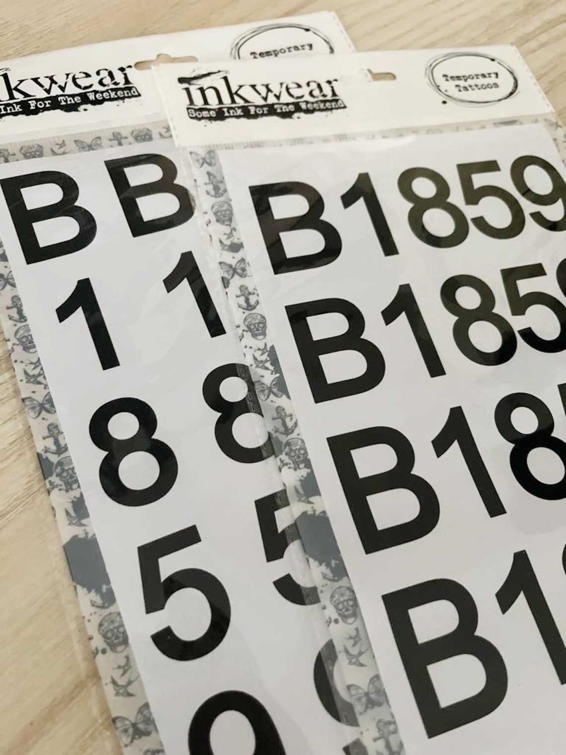 Running Race Number Temporary Tattoos Arm+leg | Custom Bib Numbers ...