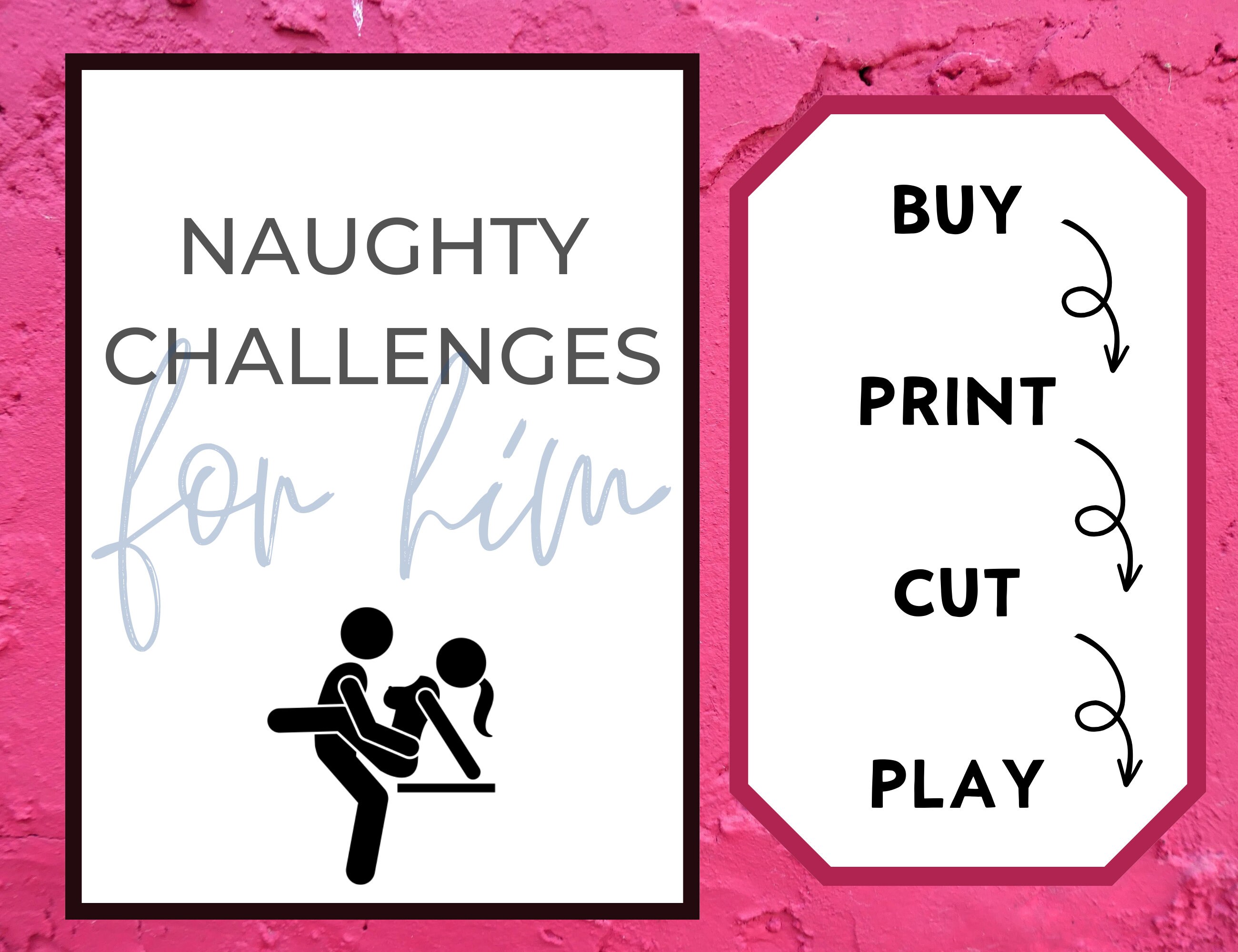Sex Game 120 Sex Challenges For Him And Her Printable Kinky Game For