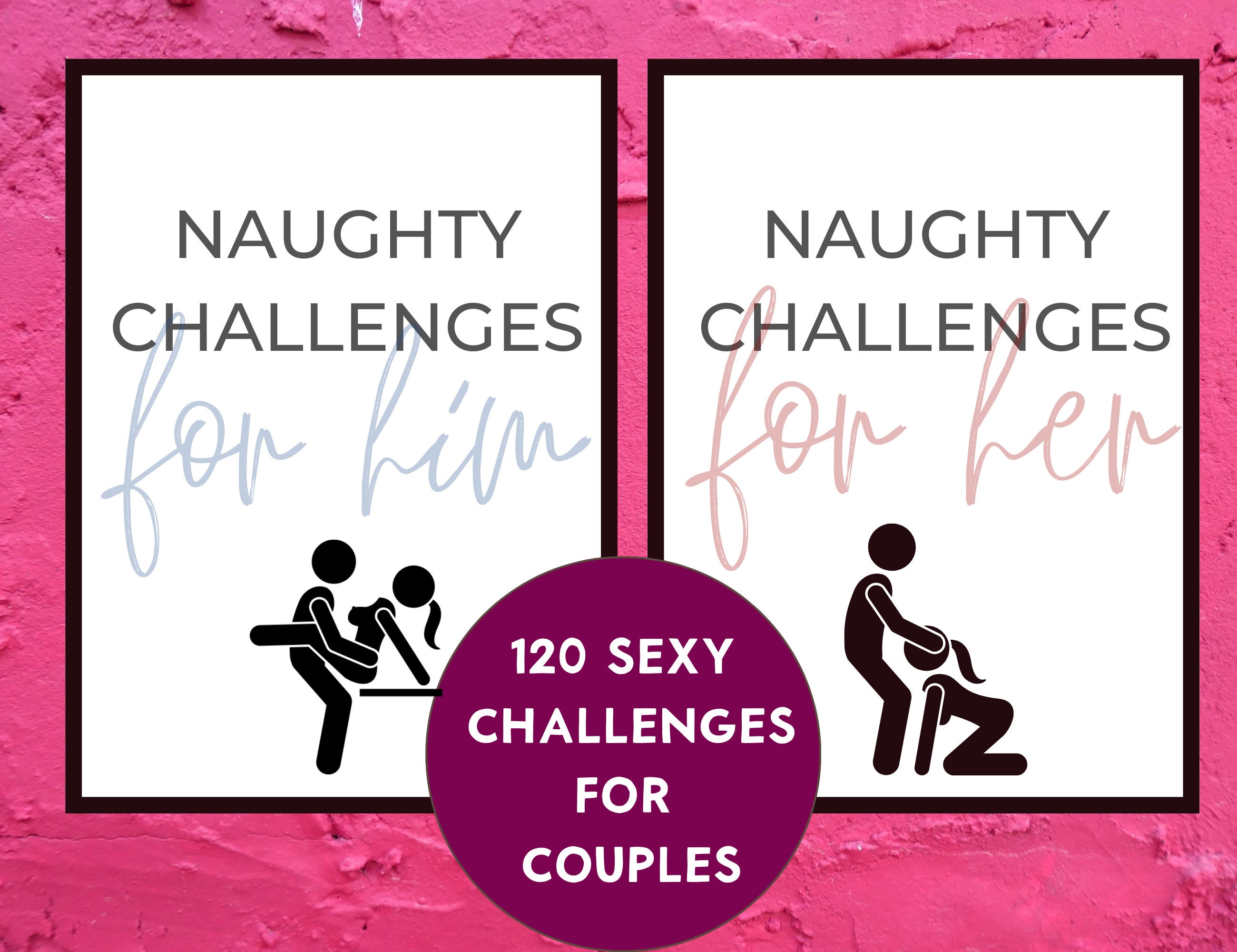 Sex Game, 120 Sex Challenges for Him and Her, Printable Kinky Game for Couples, Kinky Games ...