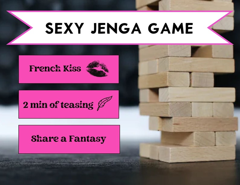 Sexy Jenga Game Foreplay Game Sex Games Sexy Games Naughty - Etsy