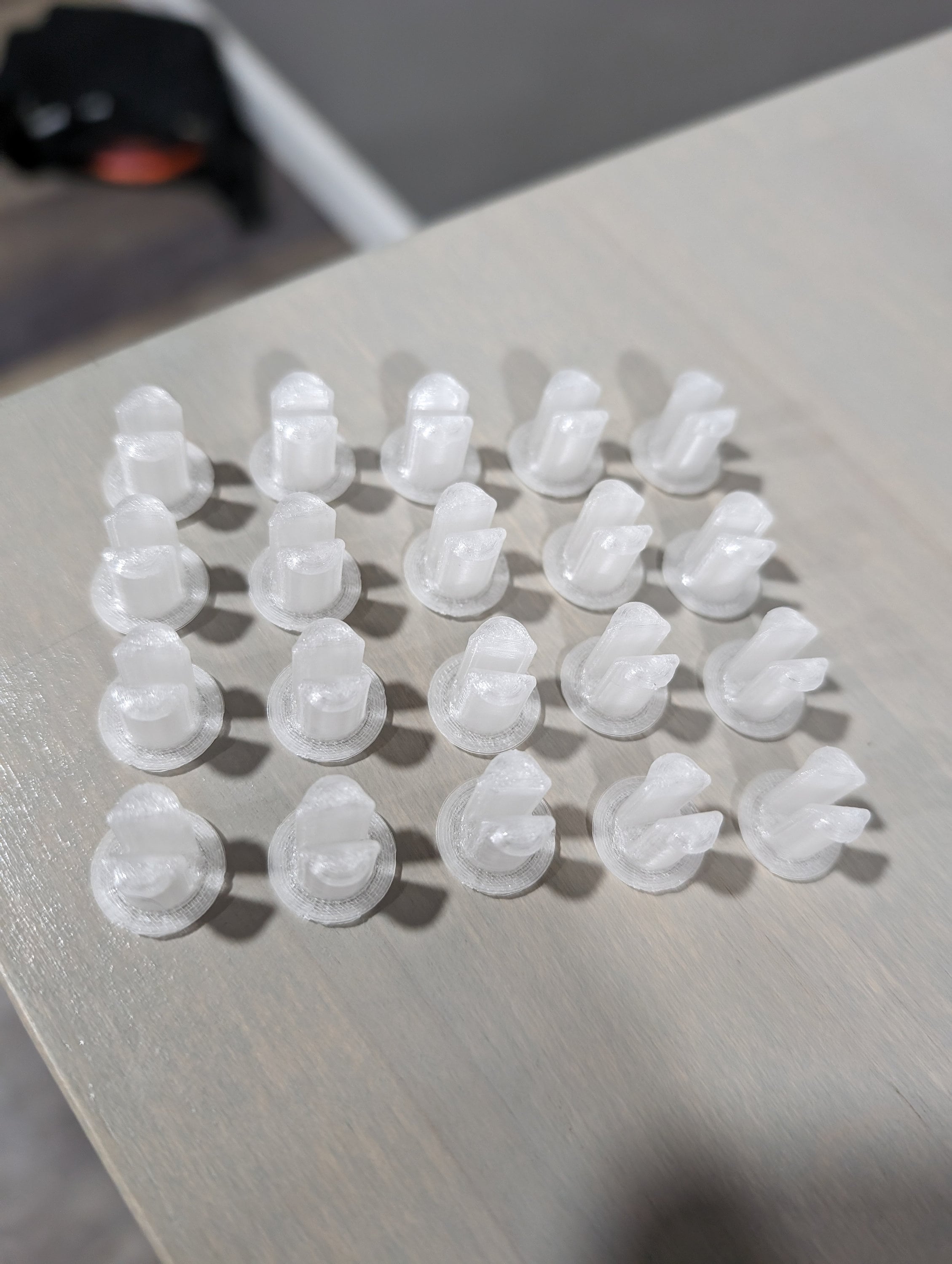 Milsbo Acrylic Shelf Mount Snap Holders - Sets of 20 - 3D Printed - Etsy