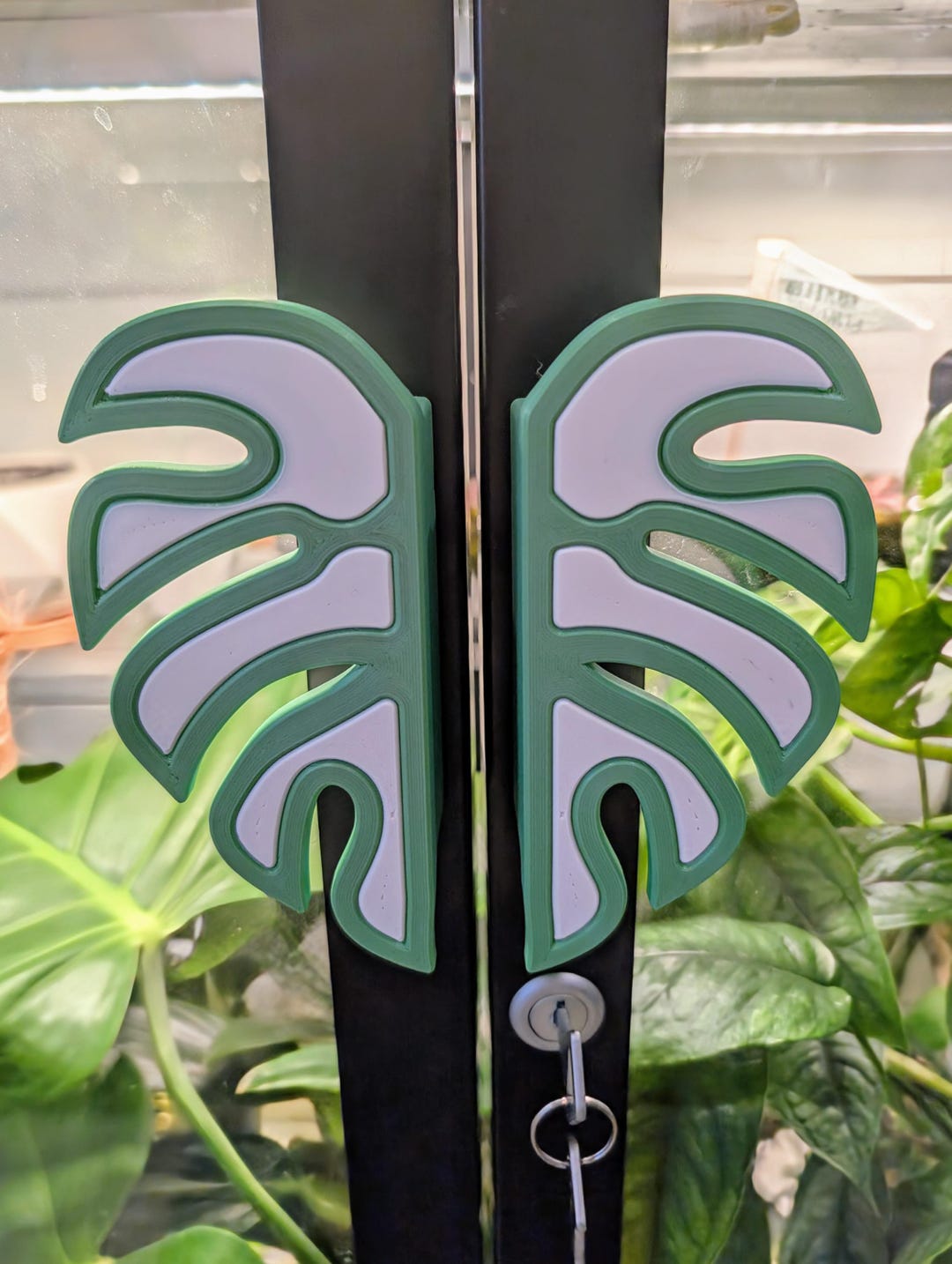 Milsbo Monstera Albo Leaf Cabinet Handles V2.0 - 3D Printed - Etsy