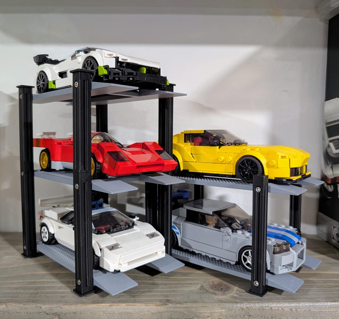4 Post Display Lift for LEGO Speed Champion 1:24 Scale Cars - Etsy