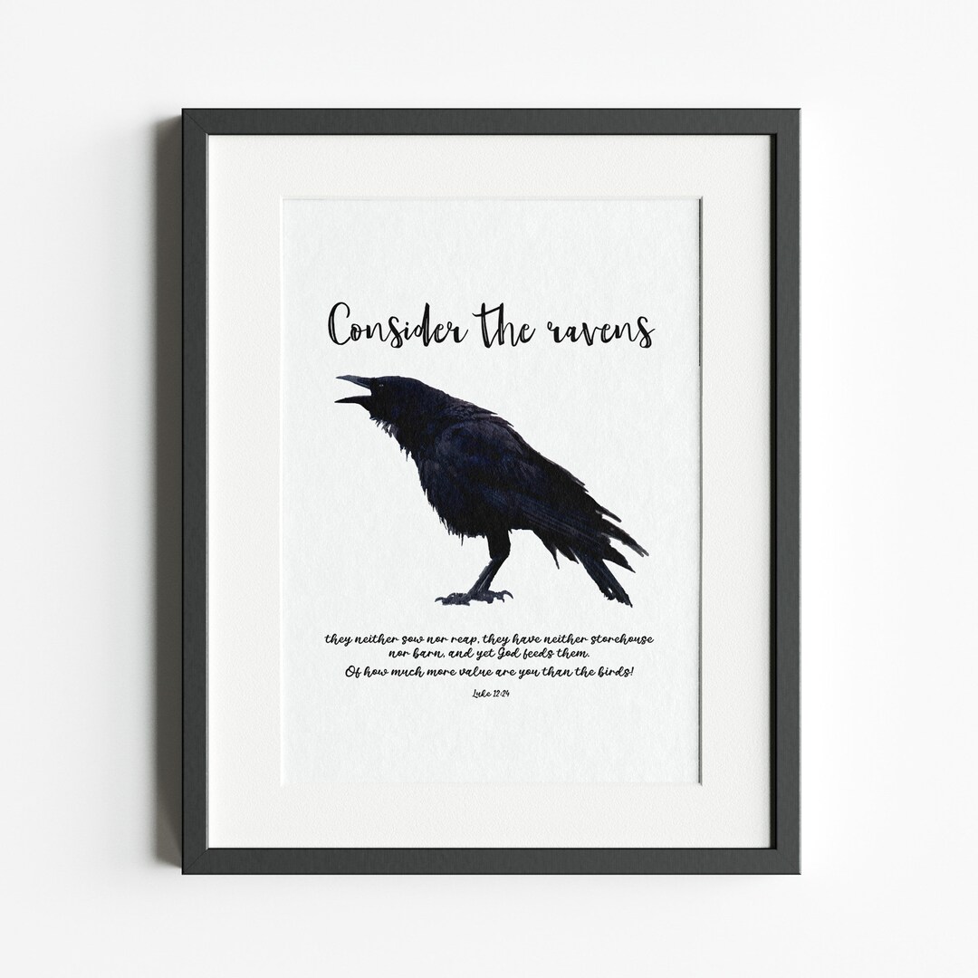 Consider the Ravens / Digital Download / Printable / Luke 12:24 ...