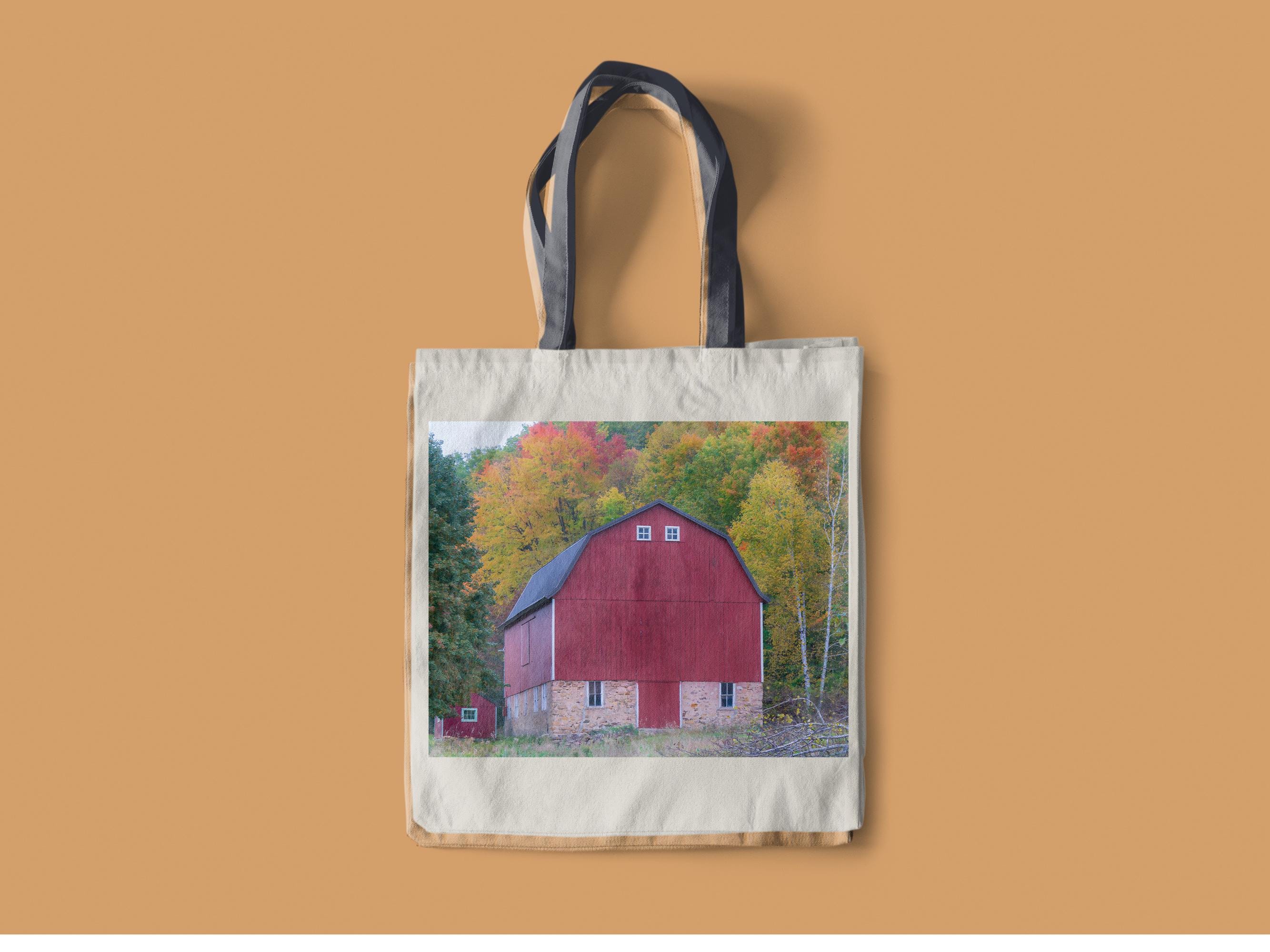 Red Barn Photo. Wisconsin Fall Landscape Photography. Rural Farm Scene ...