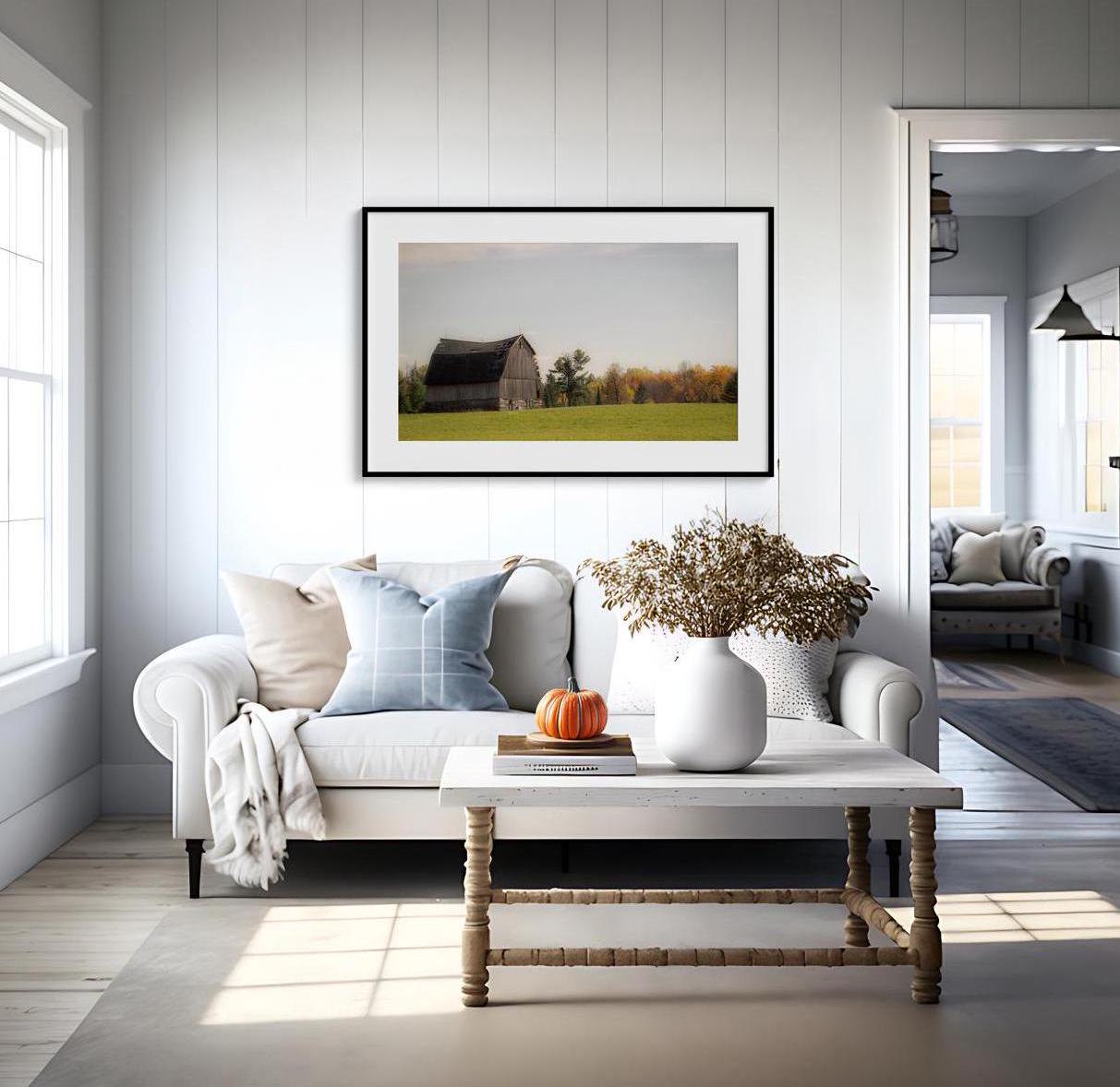 Old Rustic Barn Photo Taken in Wisconsin in Early Fall. Fall Landscape ...