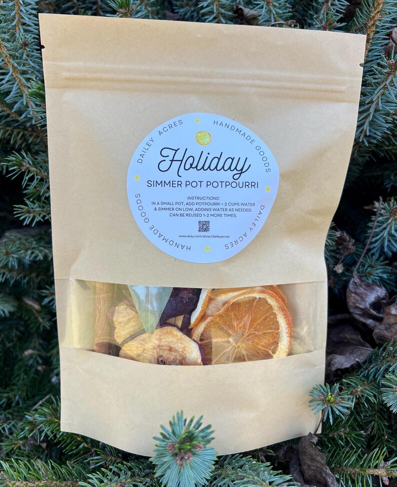 Holiday Simmering Pot Kit, Stovetop Potpourri Kit, Simmer Pot Potpourri ...