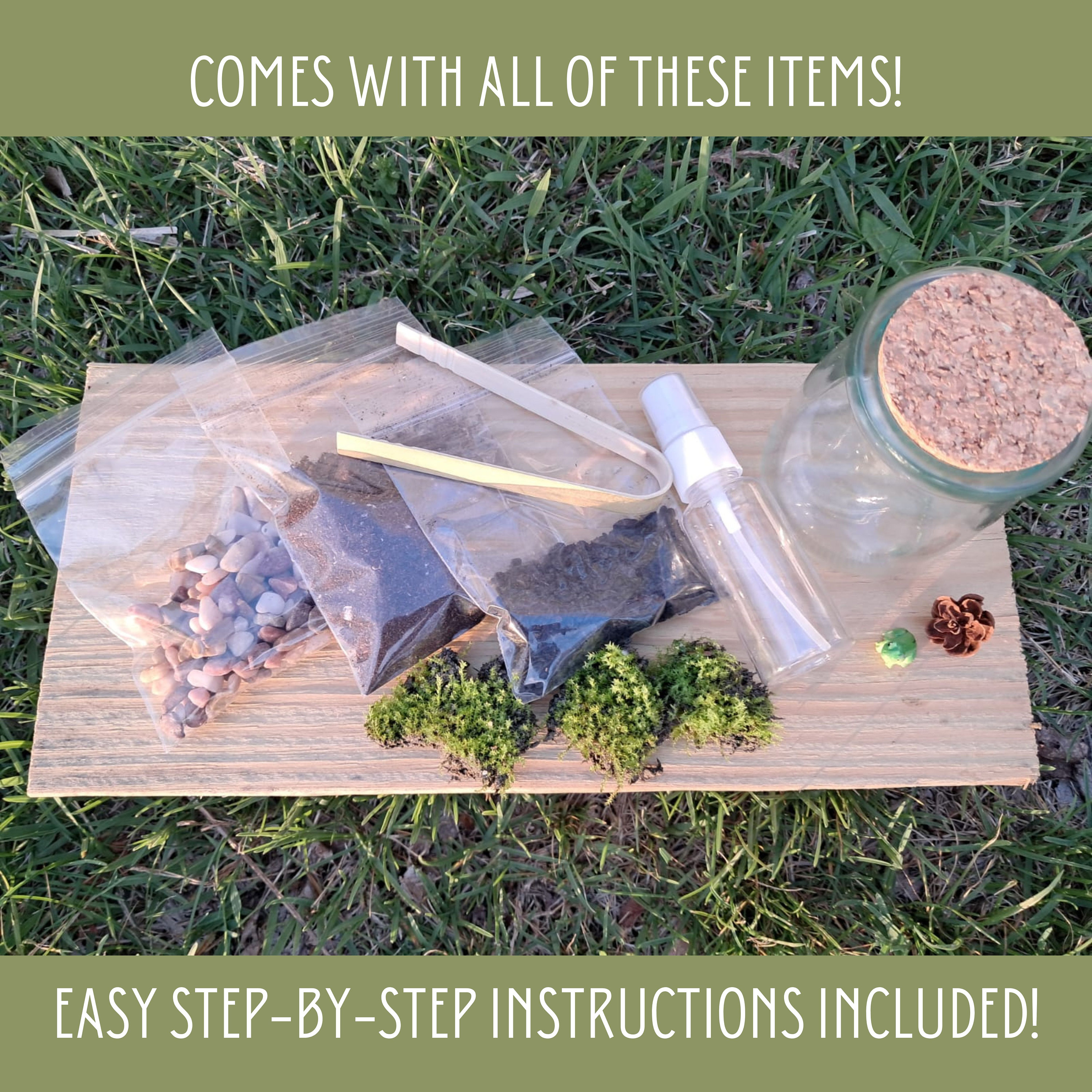 DIY Terrarium Kit for Kids: Woodland Theme Party Favor Activity ...