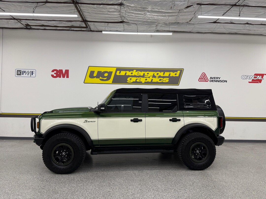 Bronco Retro Side Panels 2021+ Gloss Wimbledon White Sides Only - Etsy