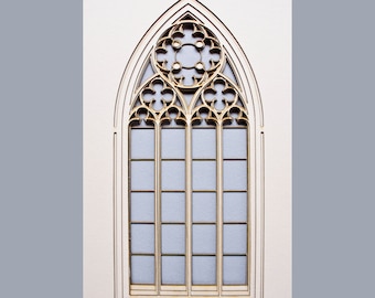 Gothic Church Window 01, Wall Art, Home Decor, Pattern for Laser ...