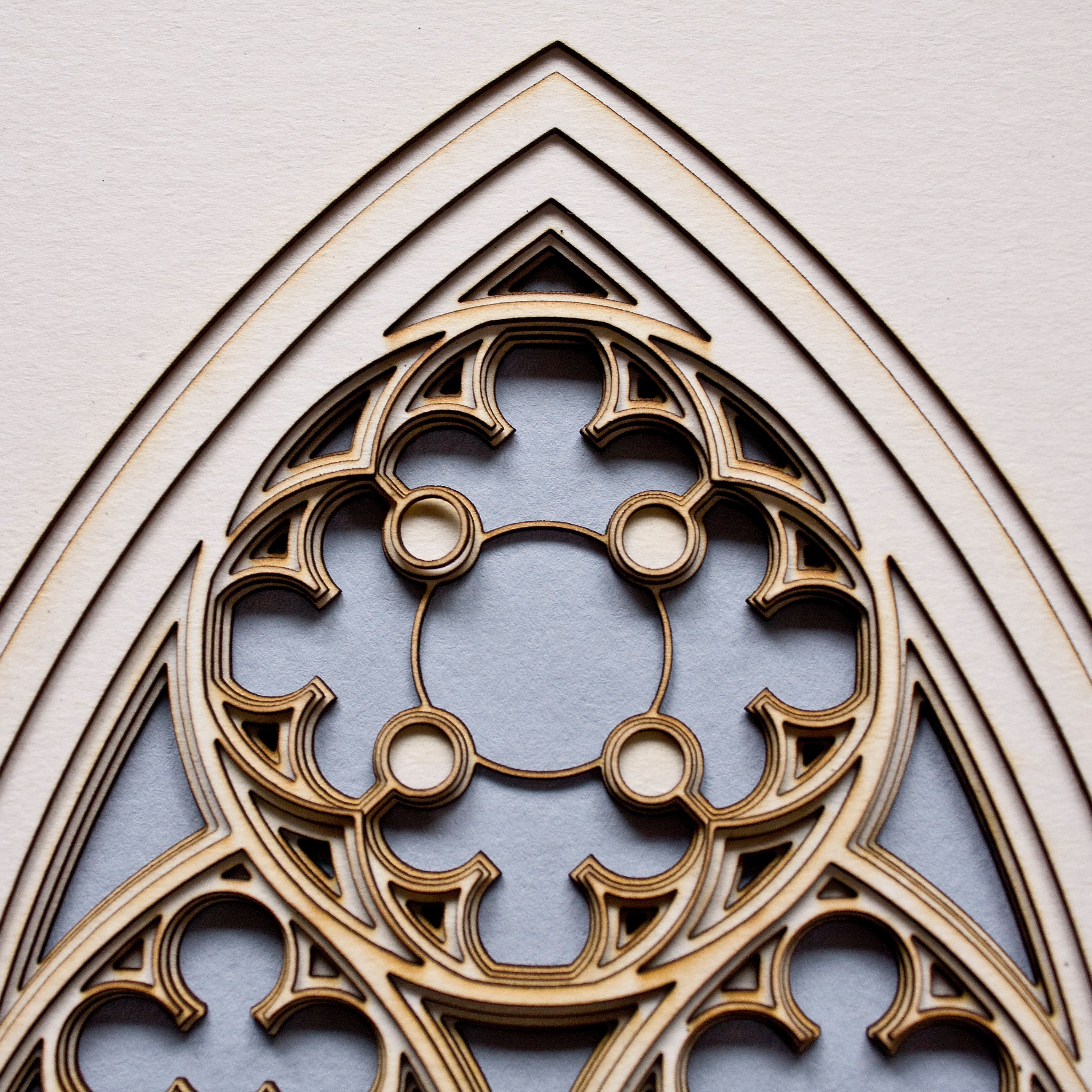 Gothic Church Window 05, Wall Art, Home Decor, Pattern for Laser ...
