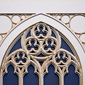 Gothic Church Window 03, Wall Art, Home Decor, Pattern for Laser ...