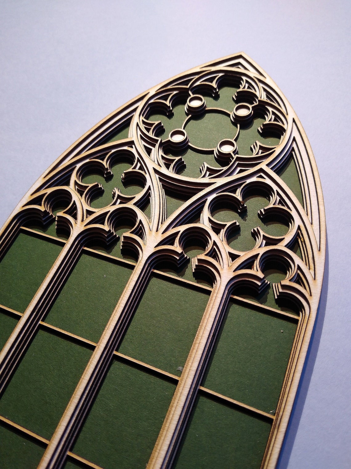 Gothic Church Window 01, Wall Art, Home Decor, Pattern for Laser ...