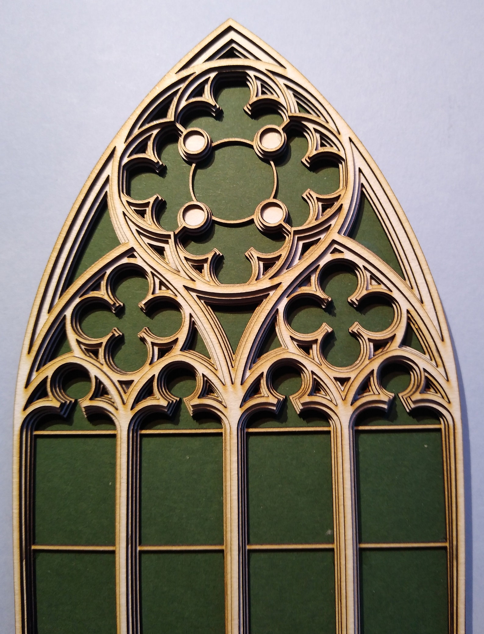 Gothic Church Window 01, Wall Art, Home Decor, Pattern for Laser ...